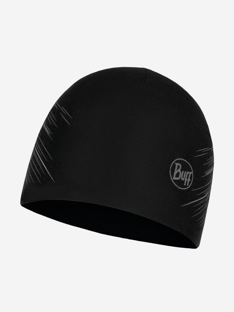 Шапка Buff Microfiber Reversible Hat Solid Black серый / черный цвет — купить за 2290 руб ...