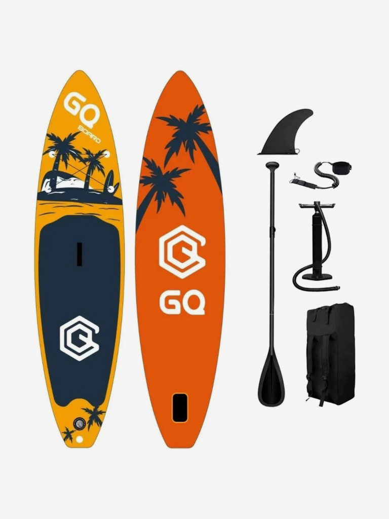SUP-доска GQ Board COCO 335 см оранжевый/желтый/серый цвет — купить за ...