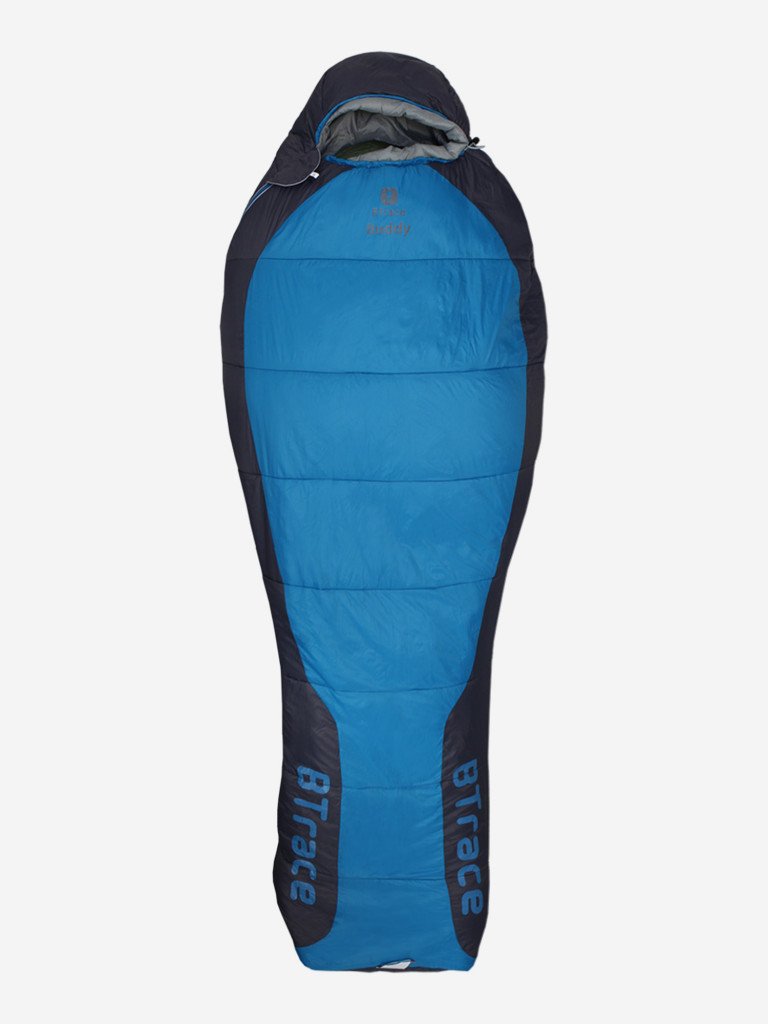 Спальный мешок BTrace Buddy L Левый, Левый,Серый/Синий Синий/Серый цвет — купить за 9400 руб ...