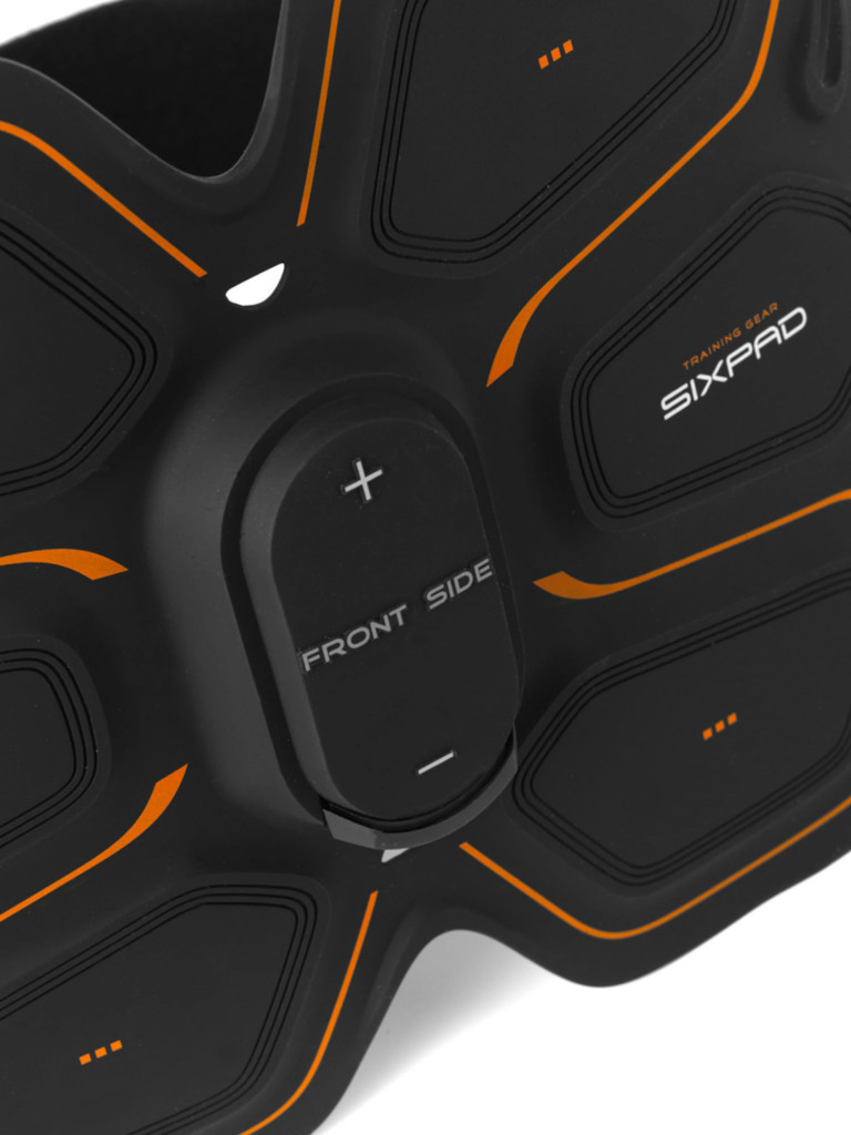 Миостимулятор для тренировки и укрепления мышц живота SIXPAD ABS BELT черный, оранжевый цвет ...