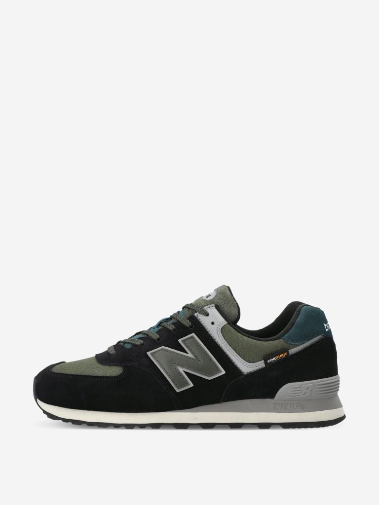 Кроссовки мужские New Balance 574 арт. U574KBG черный/хаки/серый цвет ...