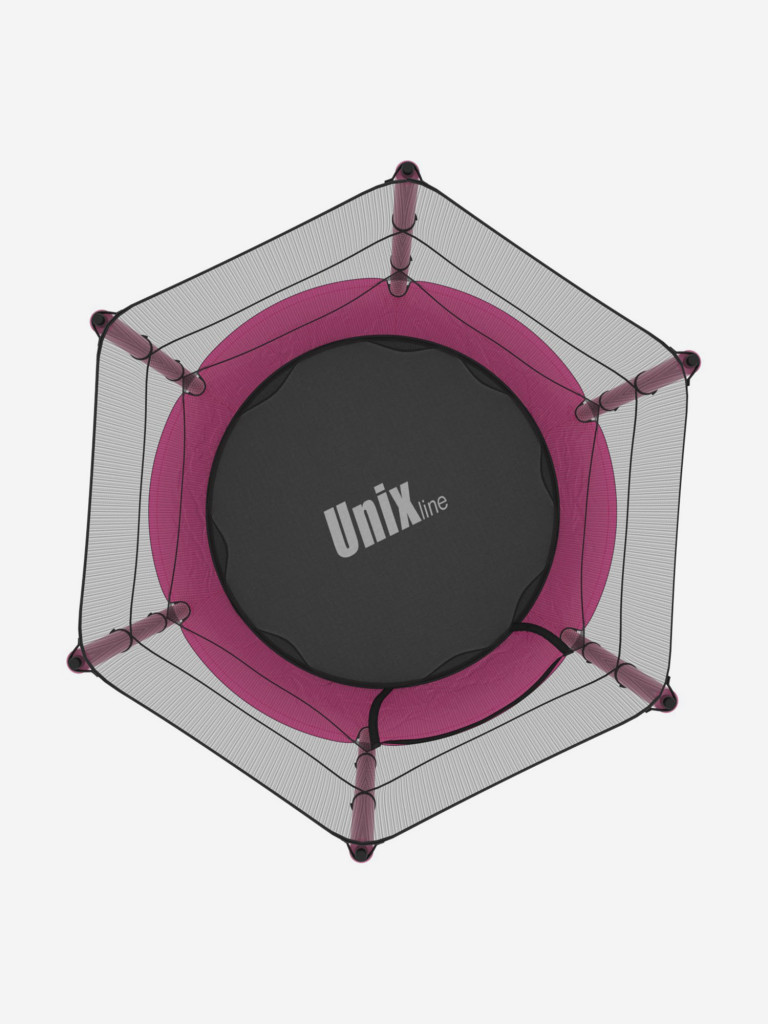 Батут UNIX Line Kids 4.6 ft Pink (140 cm) Розовый цвет — купить за ...