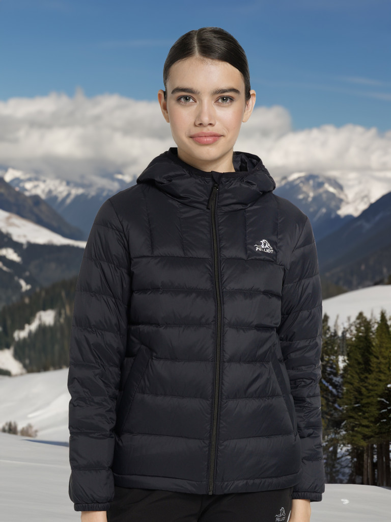 Пуховик женский Pelliot арт. 12040804 черный цвет — купить за 3899 руб. со скидкой 70 %, отзывы ...