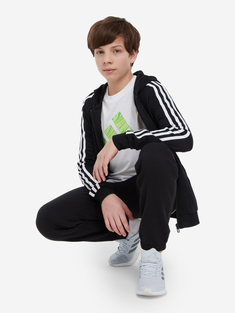 Толстовка для мальчиков adidas арт. HY1102 черный цвет — купить за 3179 ...