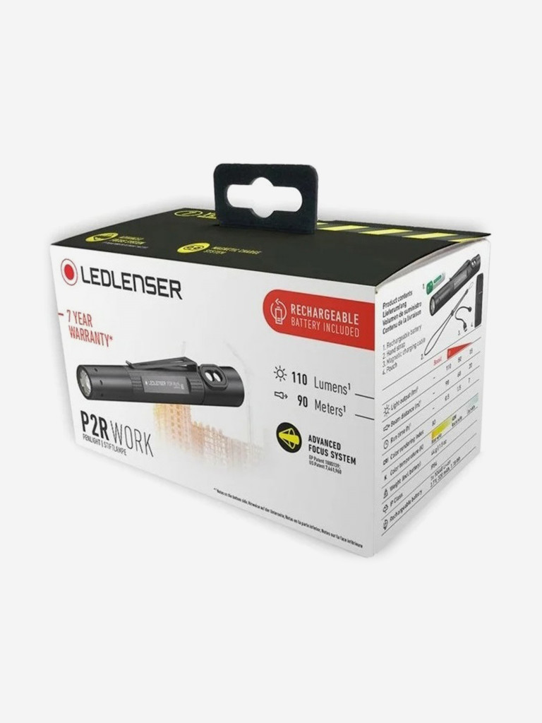 Фонарь ручной LED Lenser P2R Work, 110 лм Черный цвет — купить за 6890 ...