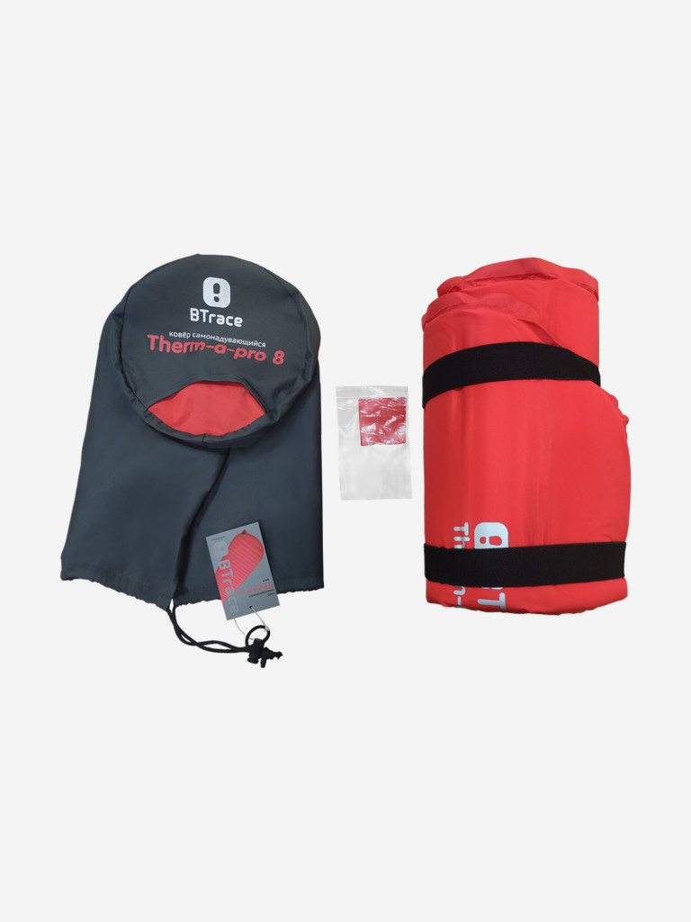 Ковер самонадувающийся BTrace Therm-a-Pro 8, 183х55х8 см, Красный ...