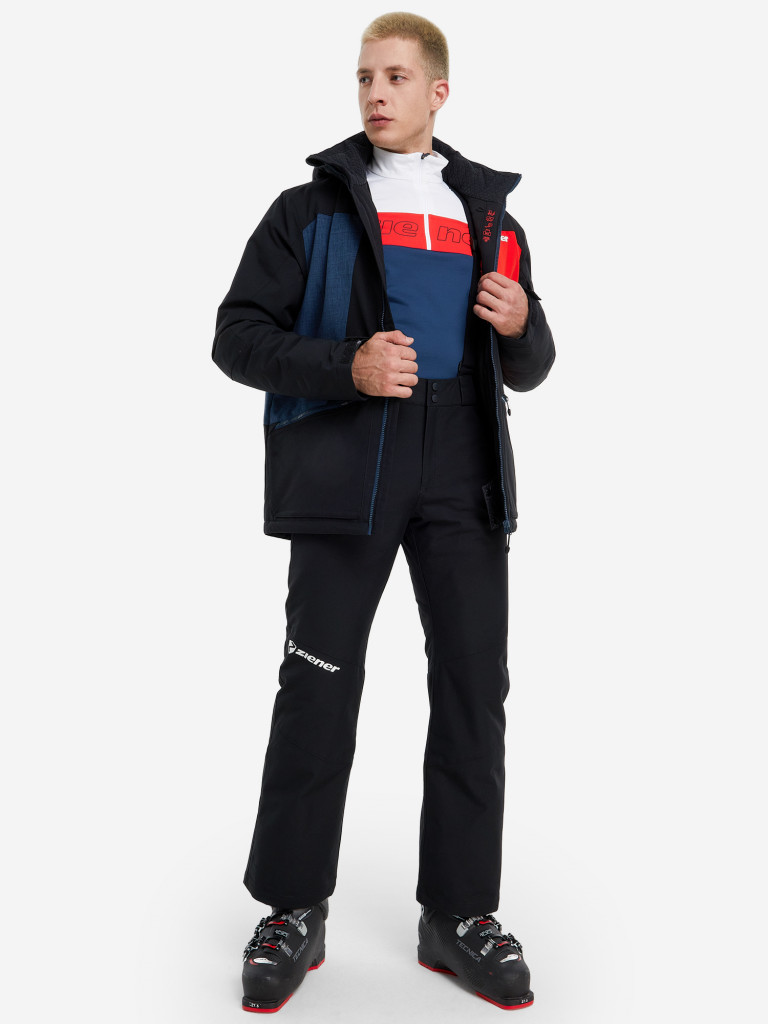 Куртка утепленная мужская Ziener Pastaro арт. 235202 черный цвет — купить за 5399 руб. со ...