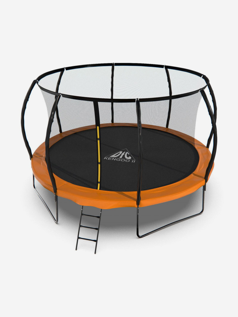 Батут DFC KENGOO II 14ft Оранжевый/черный цвет — купить за 40990 руб. со скидкой 4 %, отзывы в ...