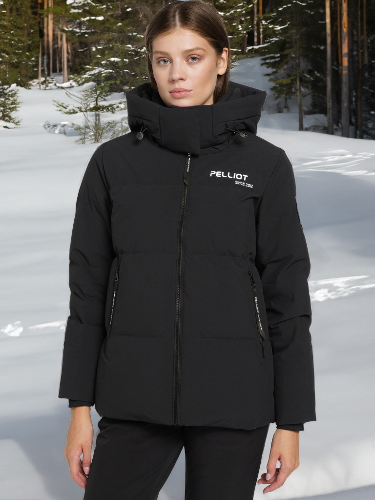 Пуховик женский Pelliot арт. 12240822 черный цвет — купить за 7079 руб. со скидкой 70 %, отзывы ...