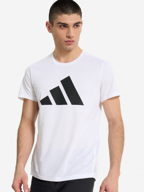 Футболка мужская adidas Run It арт. IN0075 белый цвет — купить за 2349 ...