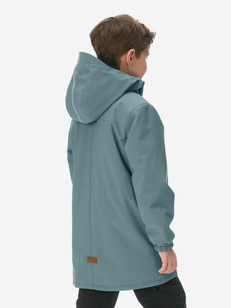 Куртка утепленная для мальчика Oldos серо-зеленый цвет — купить за 9599 руб. со скидкой 15 % ...