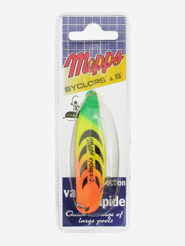 Блесна колеблющаяся MEPPS "Syclops TIGER" №2 (17г) блистер желтый ...