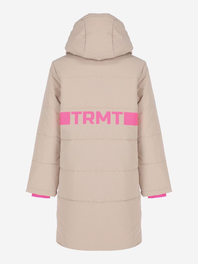 Пальто утепленное для девочек Termit арт. 124634 светло-бежевый цвет — купить за 2249 руб. со ...