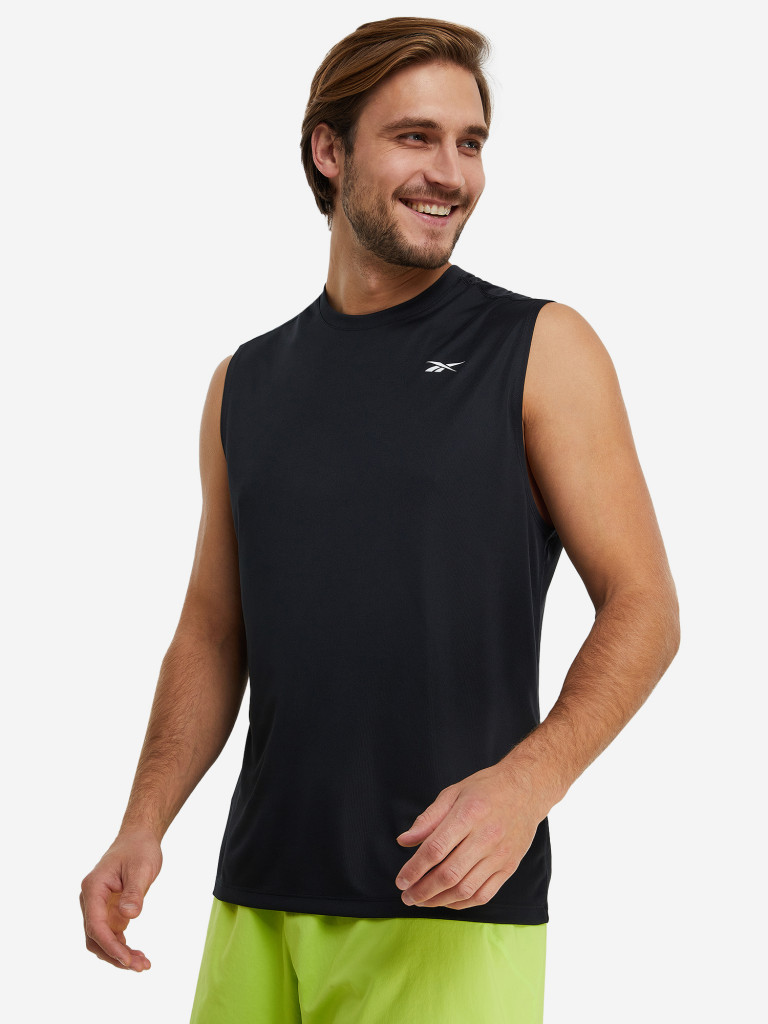 Майка мужская Reebok арт. HT1692 черный цвет — купить за 1199 руб. со ...