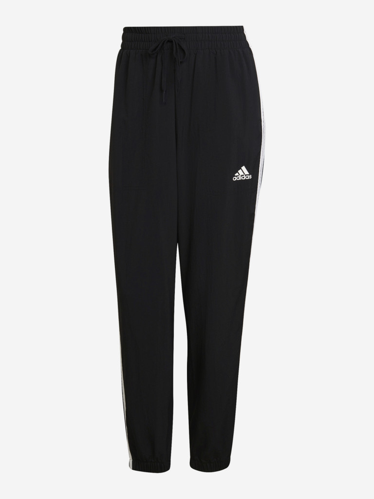 Брюки женские adidas 3 Stripes Woven 7/8 арт. HC9155 черный цвет ...