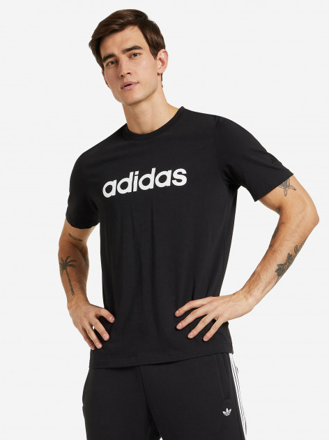 Футболка мужская Adidas Essentials арт. GL0057 черный цвет — купить за ...
