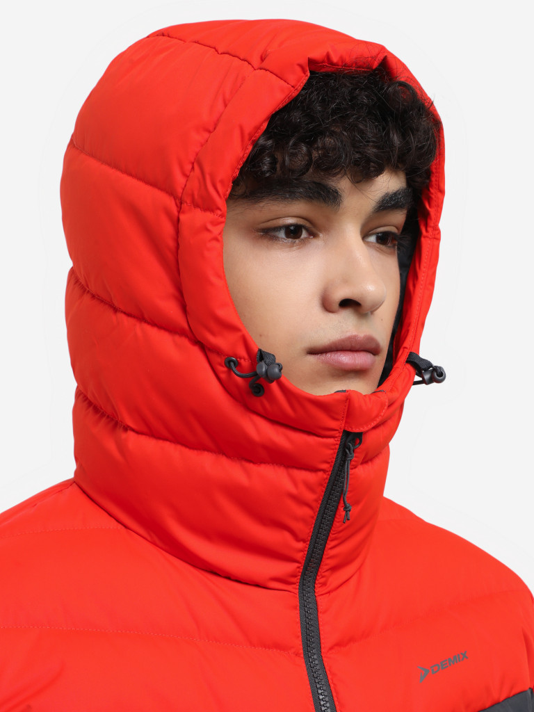 Пуховик мужской Demix арт. 122887 серый/красный цвет — купить за 3749 ...