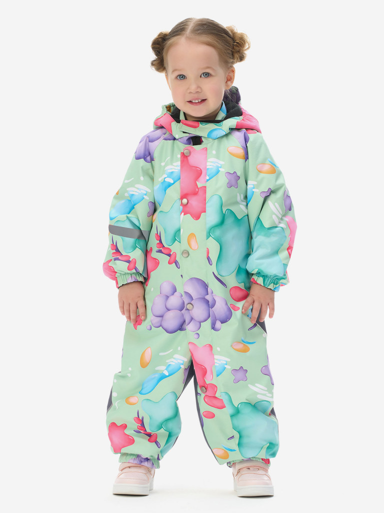 Комбинезон утепленный для девочки Oldos светло-мятный цвет — купить за 6299 руб. со скидкой 16 % ...