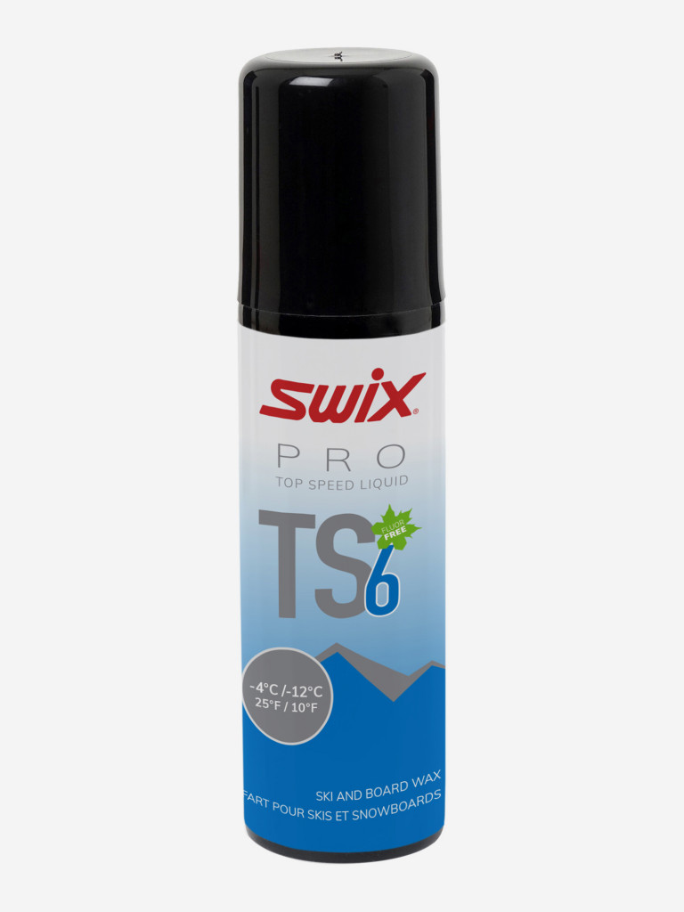 Мазь скольжения Swix TS6 LIQUID BLUE, -4°C/-12°C, 50ml арт. TS06L-12 белый цвет — купить за ...