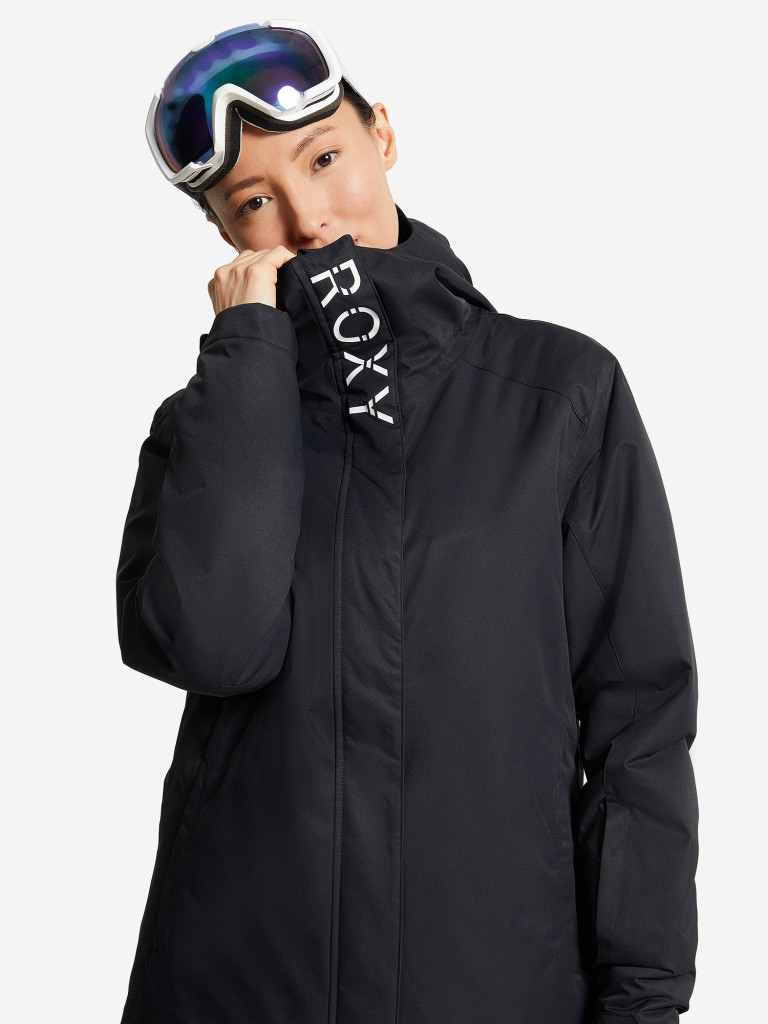 Куртка сноубордическая женская Roxy Galaxy арт. ERJTJ03270 черный цвет — купить за 14999 руб ...