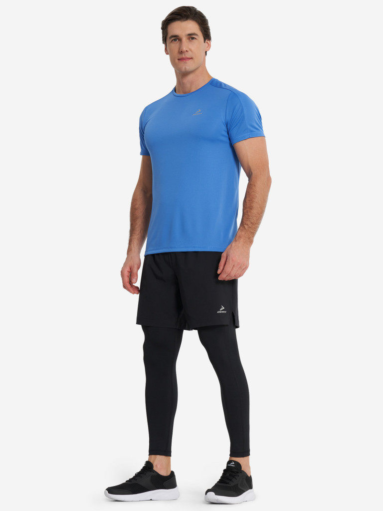 Футболка мужская Demix Baseline Running арт. 130171 васильковый цвет ...