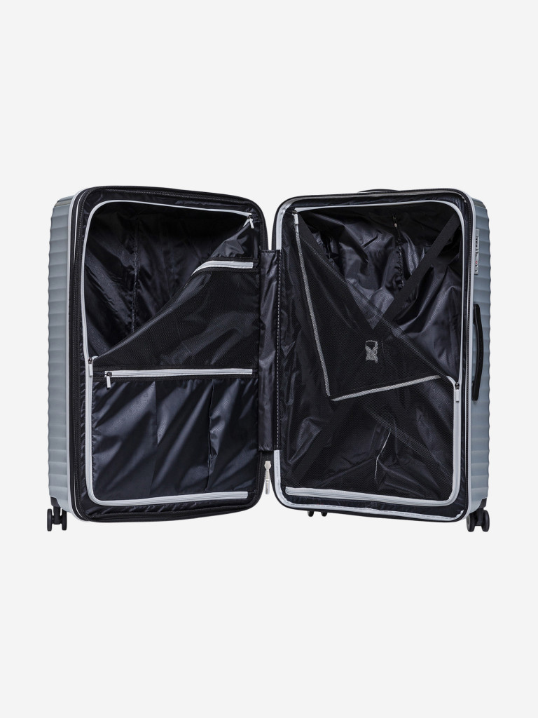 Чемодан Robinzon серебристый цвет — купить за 15330 руб. со скидкой 30 %, отзывы в интернет ...