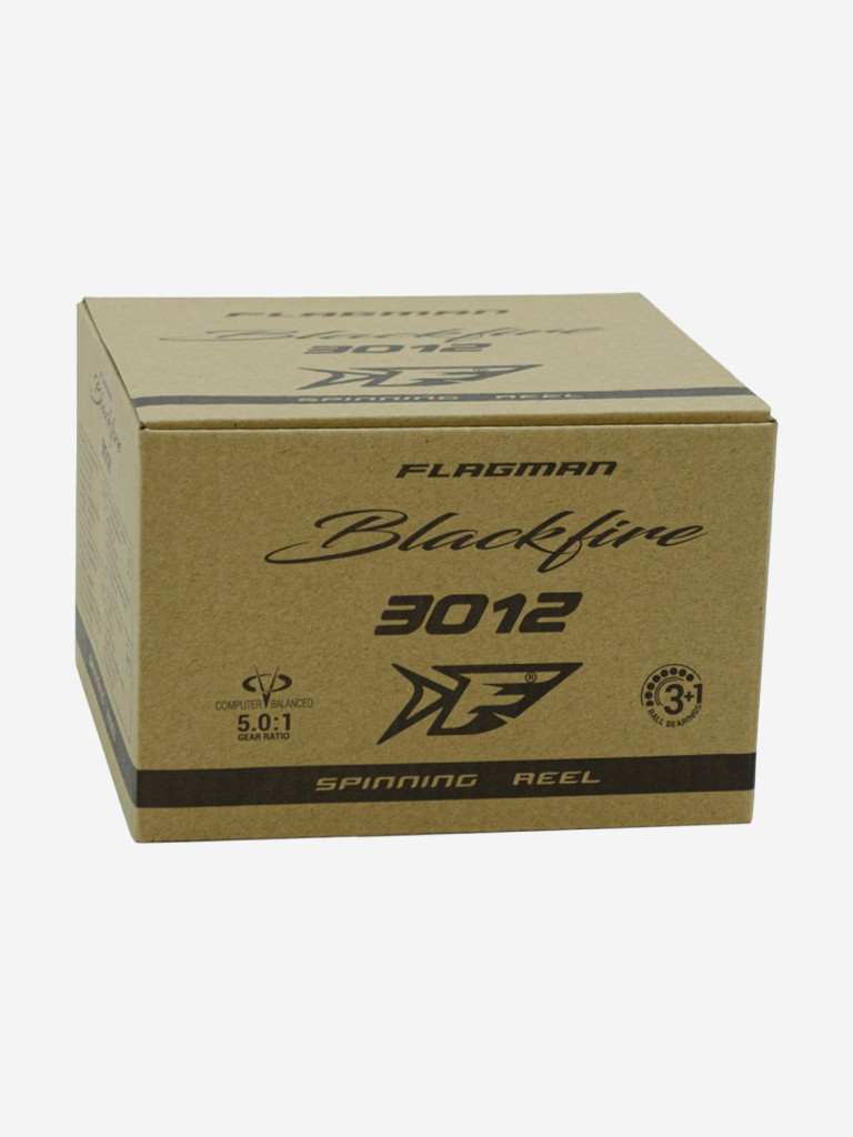Катушка спиннинговая FLAGMAN Blackfire 3012 3+1ш.п. черно/золотистый цвет — купить за 2835 руб ...