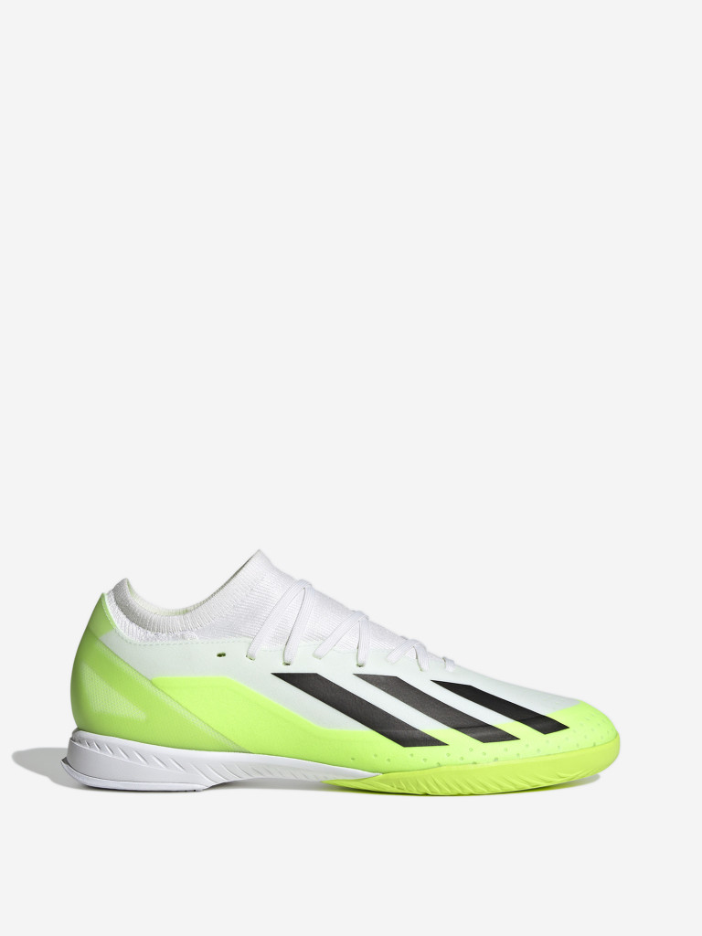 Бутсы мужские adidas X Crazyfast.3 In арт. ID9340 белый/черный/желтый ...