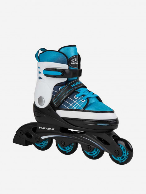 Раздвижные ролики HUDORA Basic арт. BASIC голубой, синий, черный, белый цвет — купить за 7700 ...