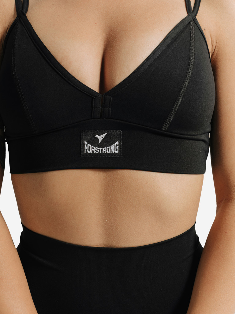 Топ спортивный женский Forstrong Box Bra Черный цвет — купить за 2500 руб. со скидкой 24 % ...
