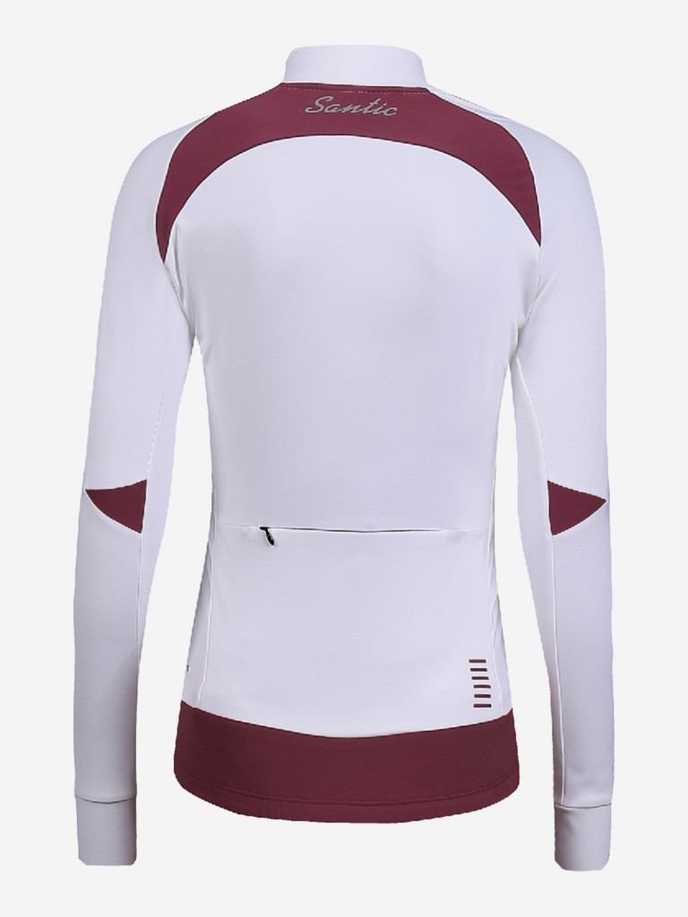 Джерси женское Santic L9C01107 белый/бордовый цвет — купить за 4760 руб ...