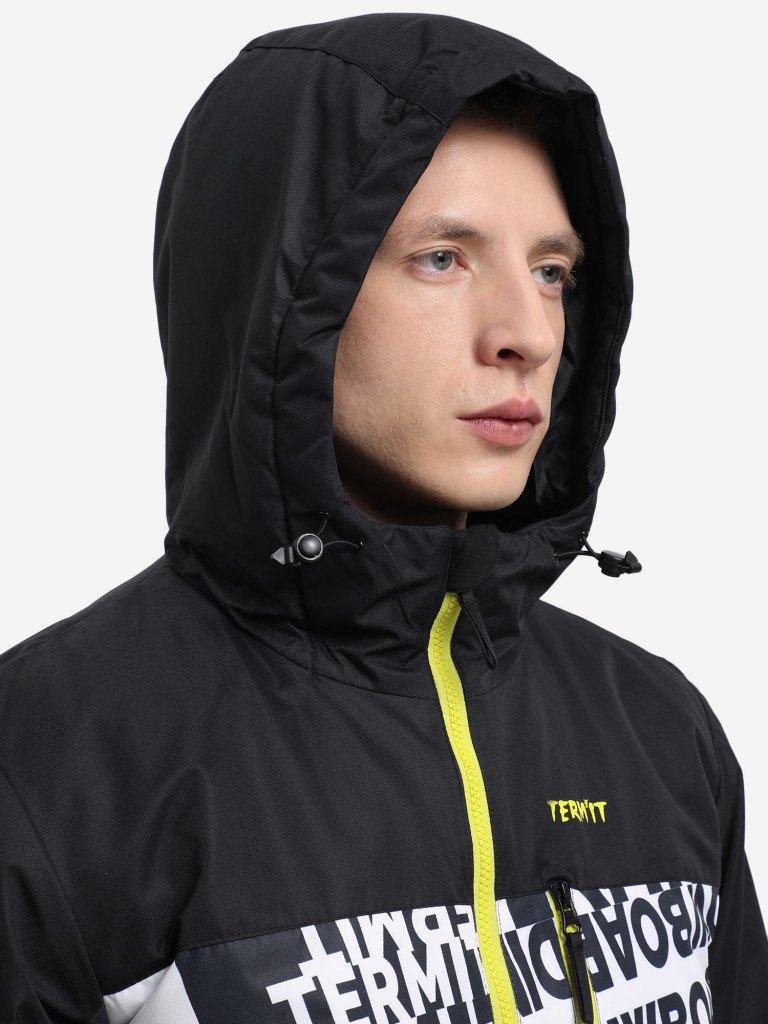 Куртка сноубордическая мужская Termit арт. 124843 черный/белый цвет — купить за 2699 руб. со ...