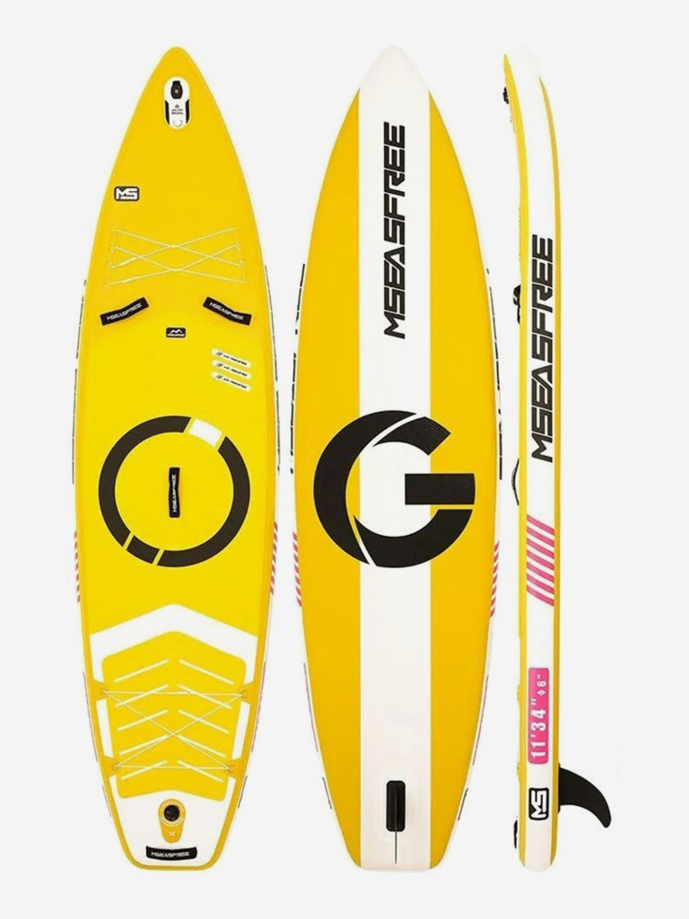 SUP-доска MSEASFREE OG YELLOW 11' Желтый/белый цвет — купить за 19900 ...