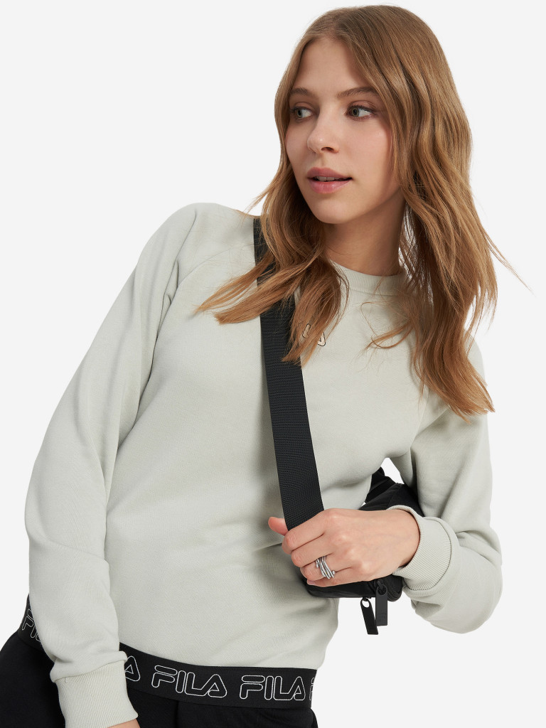 Свитшот женский FILA арт. SS24SPW019 серый цвет — купить за 1799 руб. со скидкой 60 %, отзывы в ...