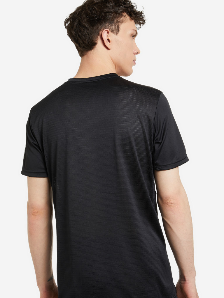 Футболка мужская Adidas The Run арт. H58591 черный/светоотражающий ...