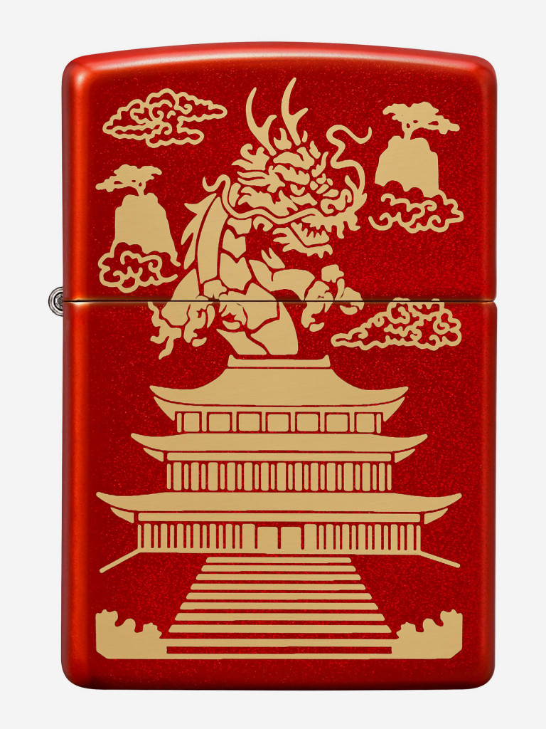 Зажигалка бензиновая ZIPPO 49517 Eastern красный цвет — купить за 9251 ...
