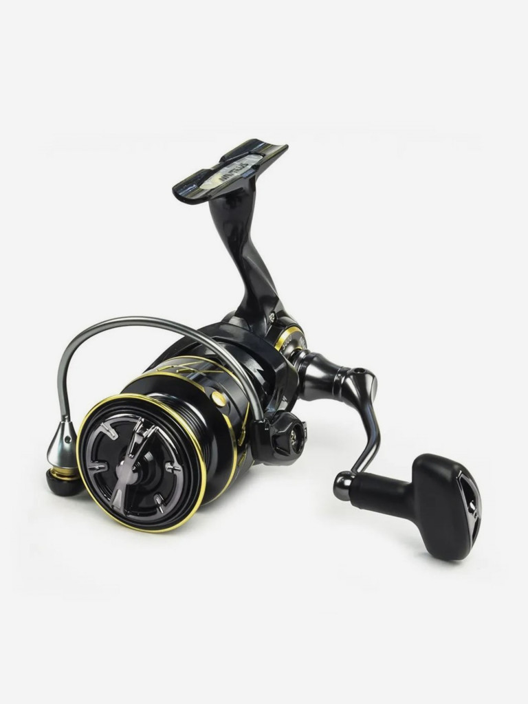 Катушка спиннинговая Nautilus Avior 3000 Черный/золотой цвет — купить за 4775 руб. со скидкой 25 ...