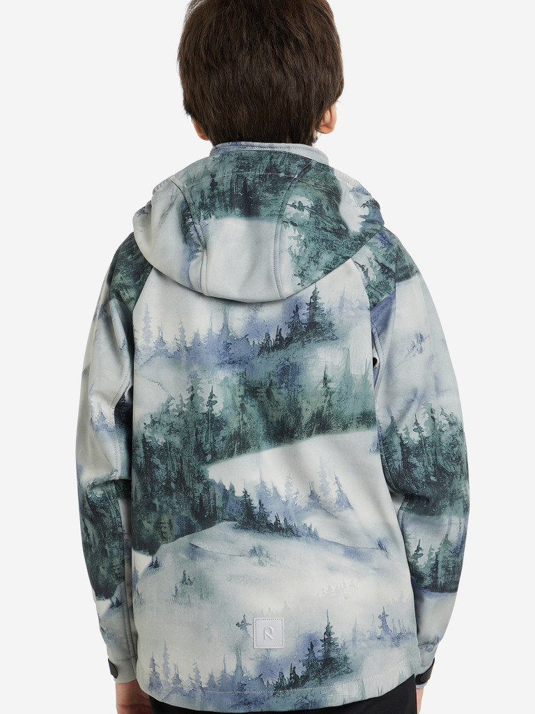 Куртка софтшелл для мальчиков Reima Aitoo арт. 5100139A серо-зеленый ...