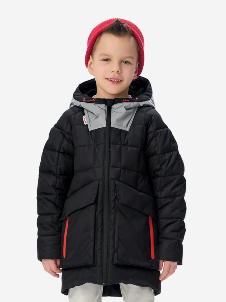 Куртка утепленная для мальчика Oldos черный цвет — купить за 7599 руб. со скидкой 16 %, отзывы в ...