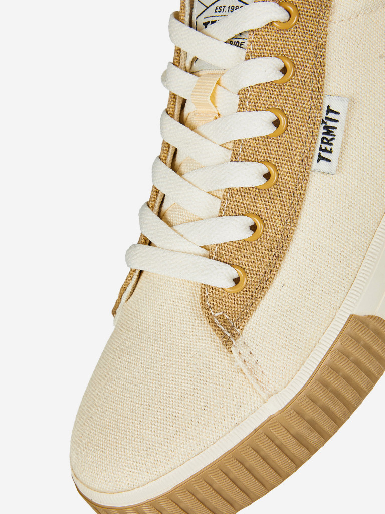 Кеды женские Termit Flat Canvas белый/бежевый цвет — купить за 2099 руб ...