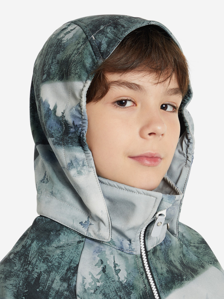 Куртка софтшелл для мальчиков Reima Aitoo арт. 5100139A серо-зеленый ...