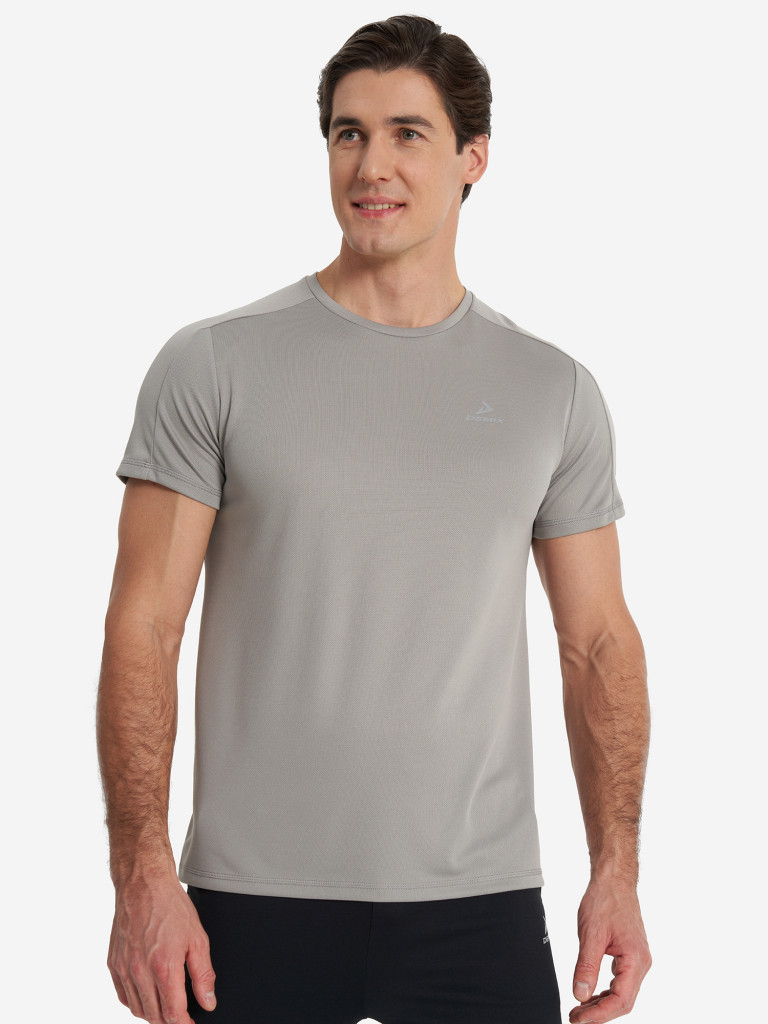 Футболка мужская Demix Baseline Running арт. 130171 темно-серый цвет ...