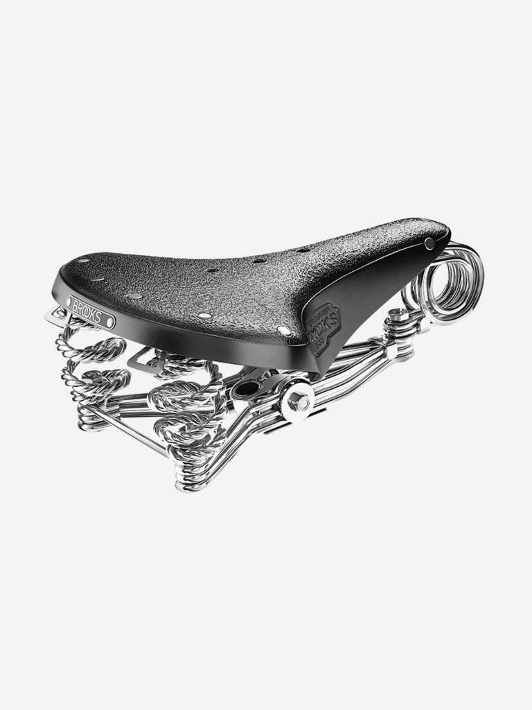 Седло кожаное Brooks B33 Black (B256S A07202) Черный цвет — купить за 30417 руб., отзывы в ...