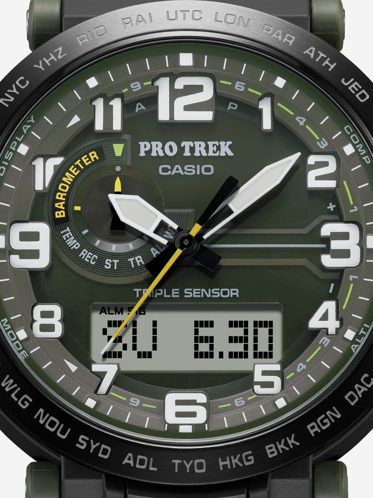 Наручные часы Casio ProTrek PRG-601YB-3E Черный/коричневый цвет ...