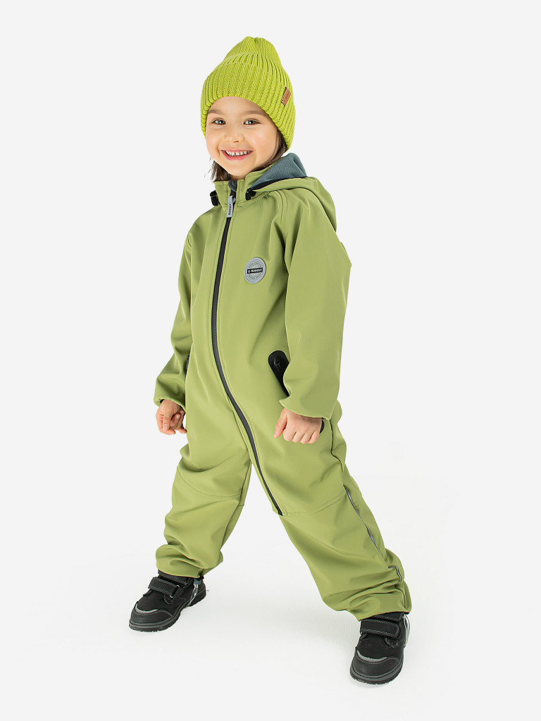 Комбинезон Softshell демисезонный BUNGLY бамбук/травяной/черный цвет — купить за 7749 руб. со ...