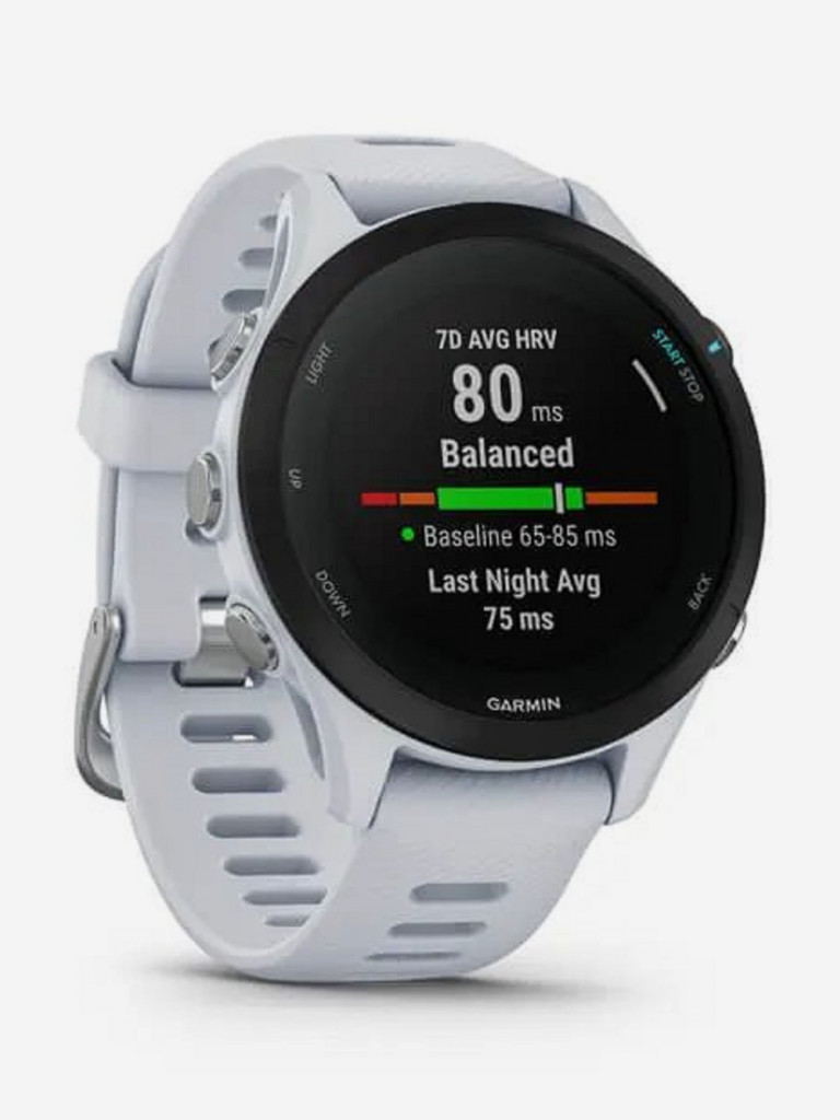 Часы Garmin Forerunner 255S Music с белым ремешком White Stone 010-02641-33 белый/черный цвет ...