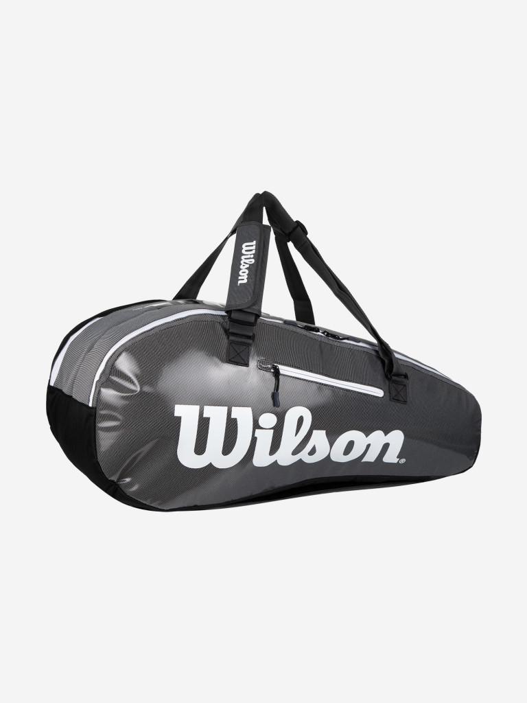 Сумка для 9 ракеток Wilson SUPER TOUR 2 COMP арт. WRZ843909 серый цвет ...