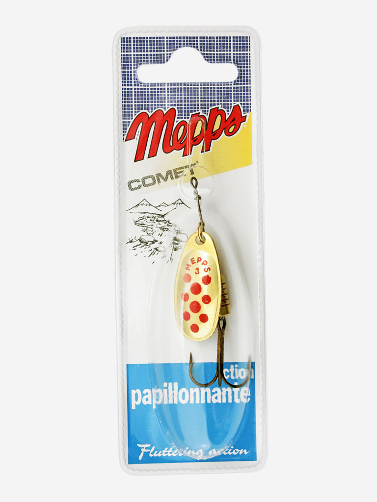 Блесна вращающаяся MEPPS "Comet PTS Rouges OR" №3 (6.5 г) блистер арт. CCCR10031 золотой цвет ...