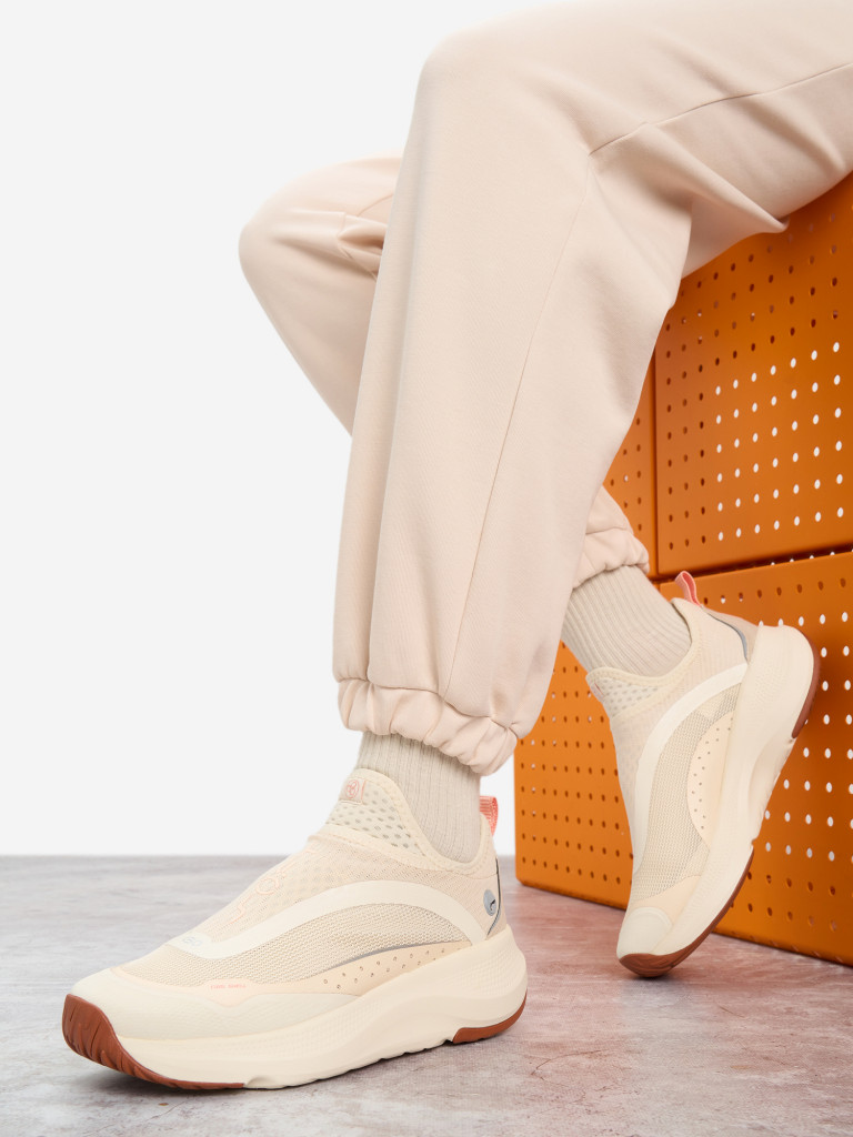 Кроссовки женские Li-Ning Soft Go арт. AGLU166-3F светло-бежевый цвет ...