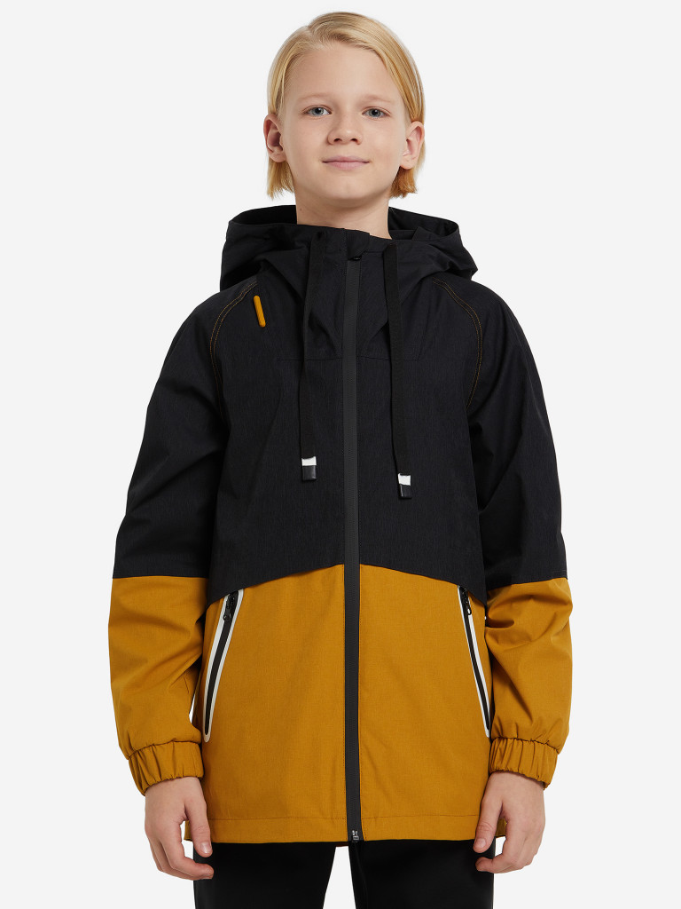 Ветровка для мальчиков Oldos! арт. OCSS23JK1T019 черный/охра цвет — купить за 4979 руб. со ...